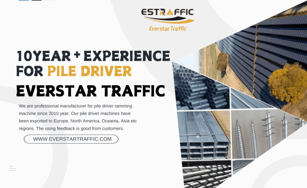 GPS INTELLIENT SOLAR PLANT PILE DRIVER MACHINE ESE-650