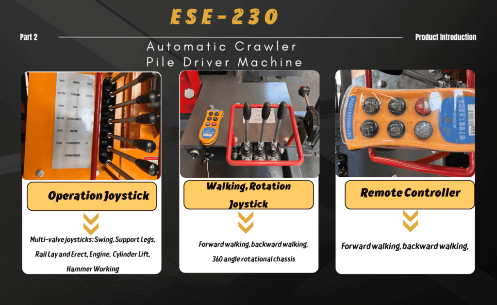 Automatic Crawler Pile Driver Machine ESE-230 - Estraffic Pile Driver ...