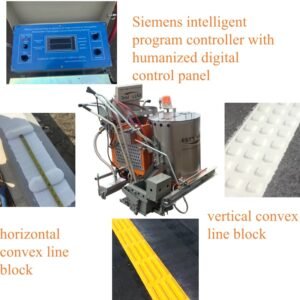 Convex Line Road Marking Machine - Estraffic Pile Driver , Road Marking ...